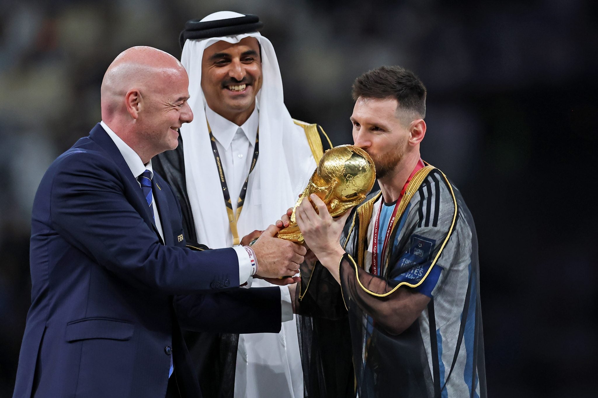 Special meaning behind 'cloak' that was put on Messi for World Cup ceremony